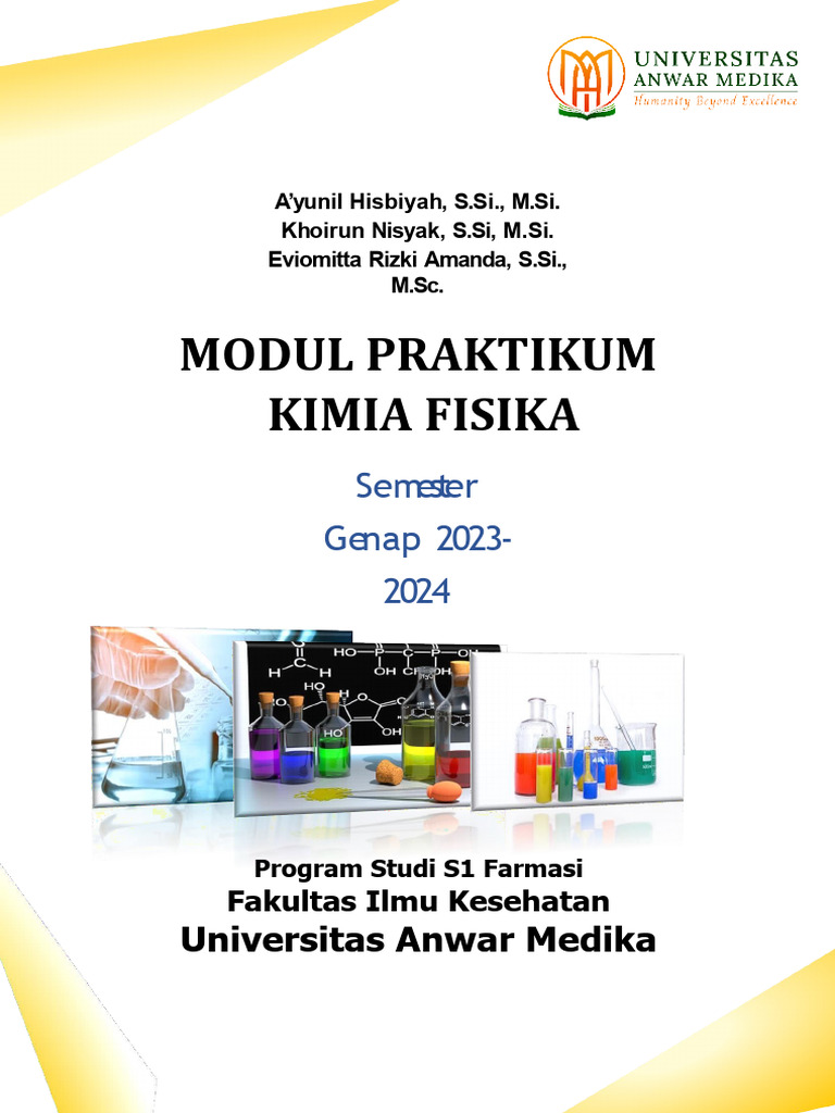 Modul Praktikum Kimia Fisik S1 Farmasi | PDF