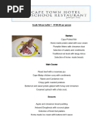 Western Set Menus | PDF