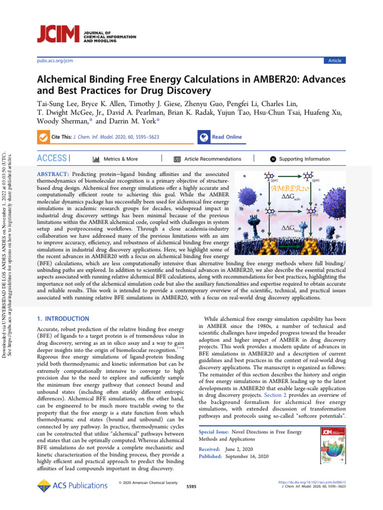 Fep Amber | PDF | Gibbs Free Energy | Simulation