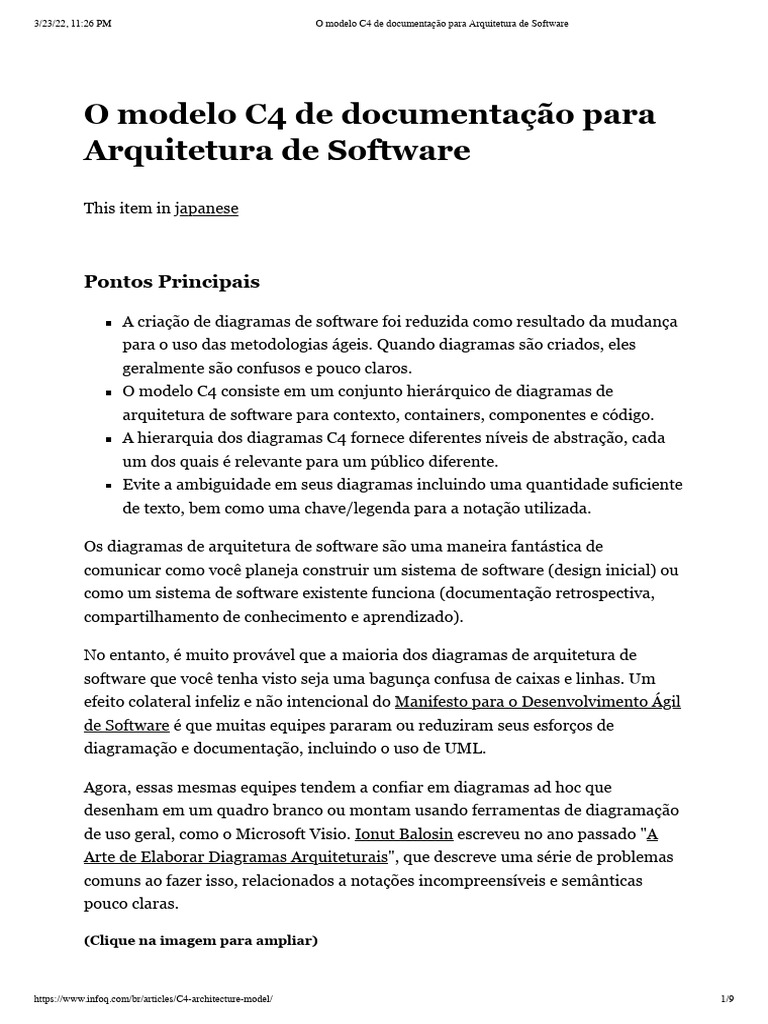 Leitura Complementar - O Modelo C4 de Documentação para Arquitetura de ...