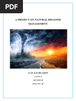 SST Class9 Disaster Management Project | PDF | Flood | Emergency Management