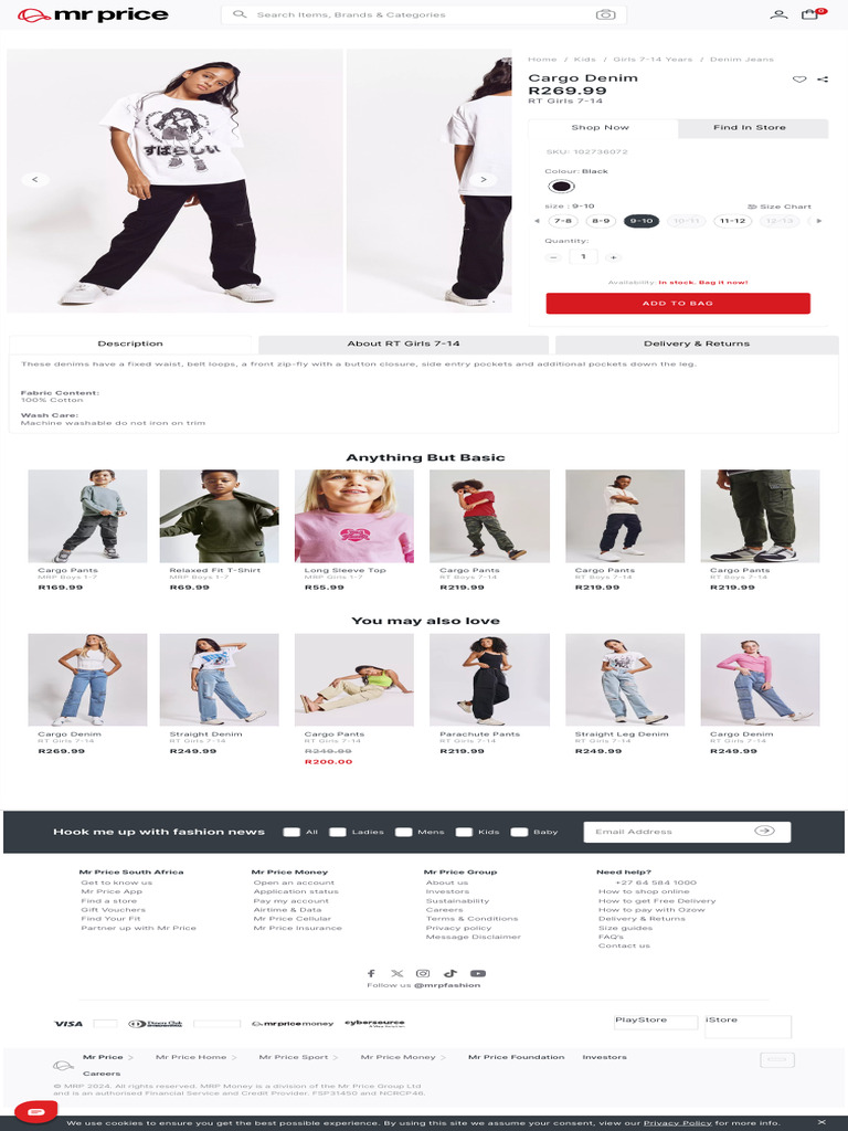 Cargo Denim MR Price Clothing South Africa | PDF | Trousers | Fashion