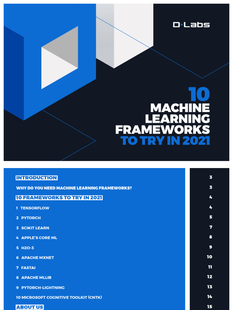 10 - Machine - Learning - Frameworks - To - Try - in - 2021 For Me ...