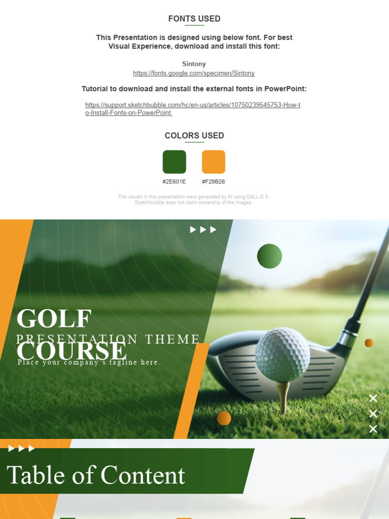 Golf Course Theme Static 16x9 | PDF