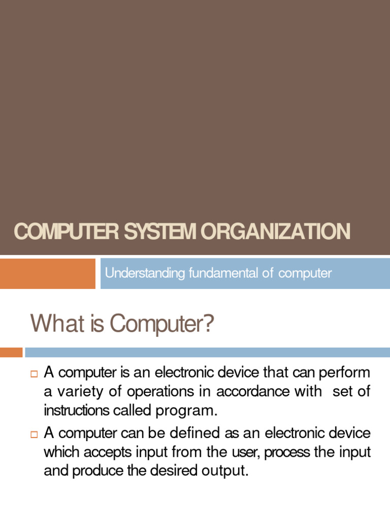 001 Computer System Organization | PDF | Computer Data Storage | Hard ...