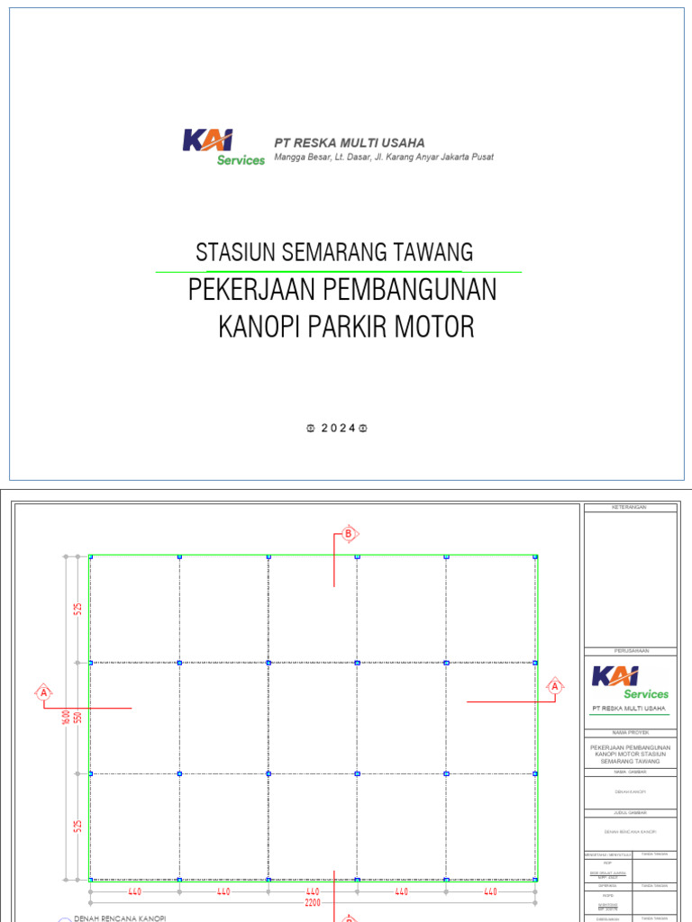 Gambar Pekerjaan Pemasangan Kanopi Parkir Motor Stasiun Semarang Tawang ...