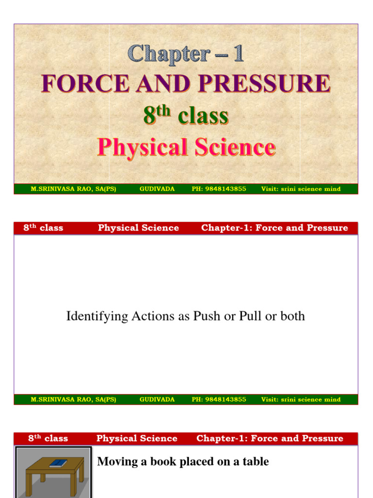 Force and Pressure | PDF | Force | Pressure