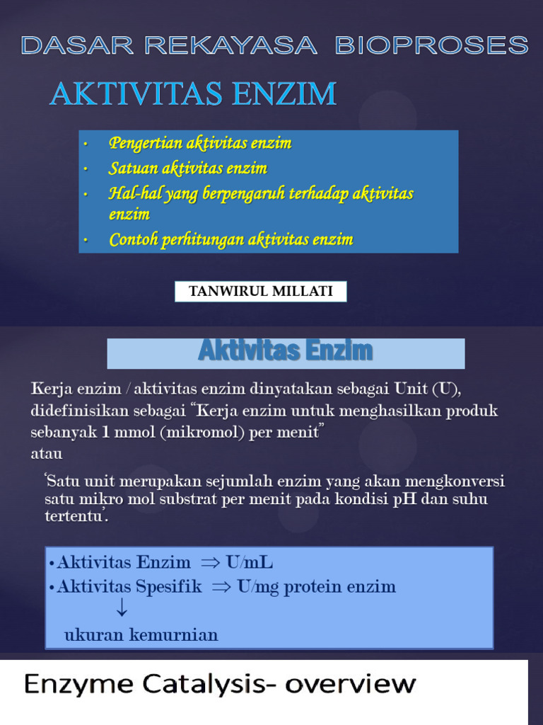 Aktivitas Enzim | PDF