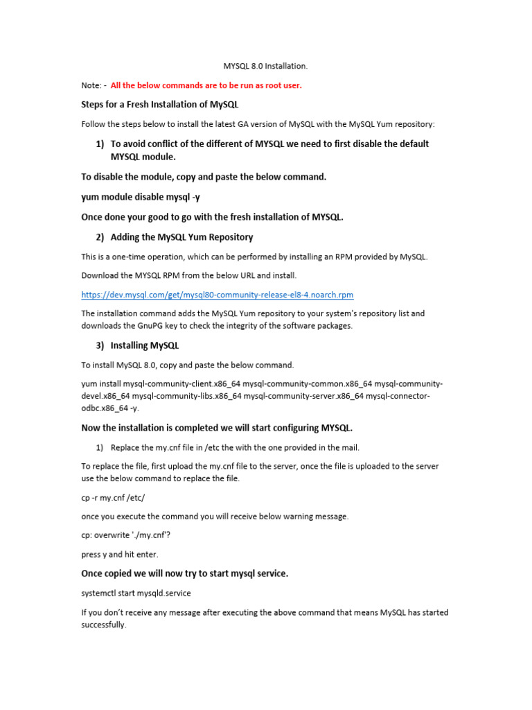 MYSQL 8 - Installation | PDF | Software Repository | My Sql