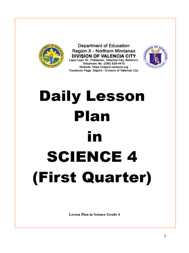 Lesson Plan in Science Grade 4 | PDF | Lesson Plan | Learning