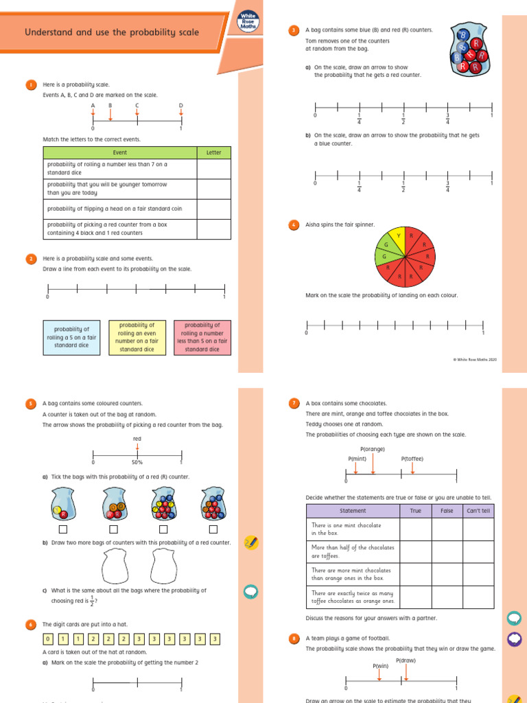 Understanding the Probability Scale | PDF | Probability
