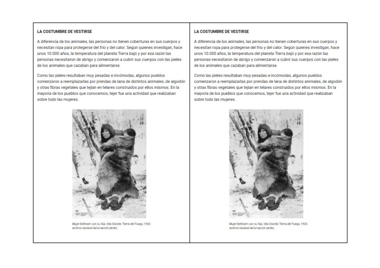 VESTIMENTA PARA 2DO | PDF