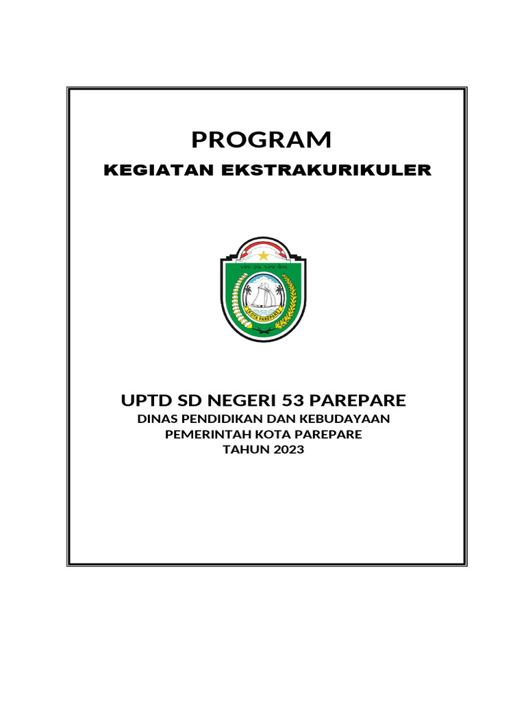 Laporan Kegiatan Ekstrakurikuler SDN 53 | PDF