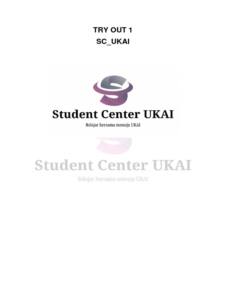 Pembahasan Try Out 1 SC Ukai | PDF | Pengembangan Diri | Kesehatan Holistik