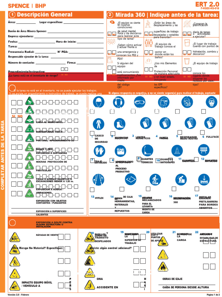 Formulario ERT 2.0 - Febrero 2024 - SPENCE | PDF
