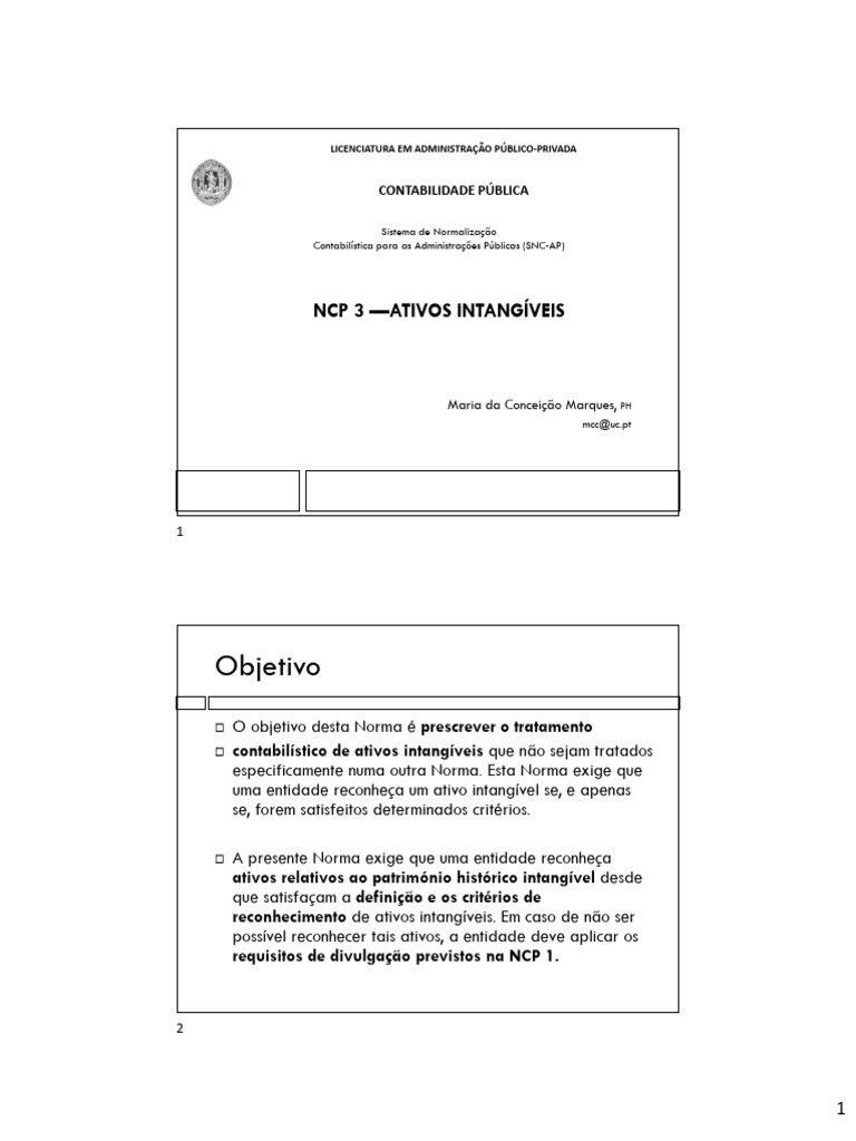 10 - NCP 3 - Ativos Intangiveis | PDF | Ativo intangível | Economia 10 - NCP 3 - Ativos Intangiveis | PDF | Ativo intangível | Economia