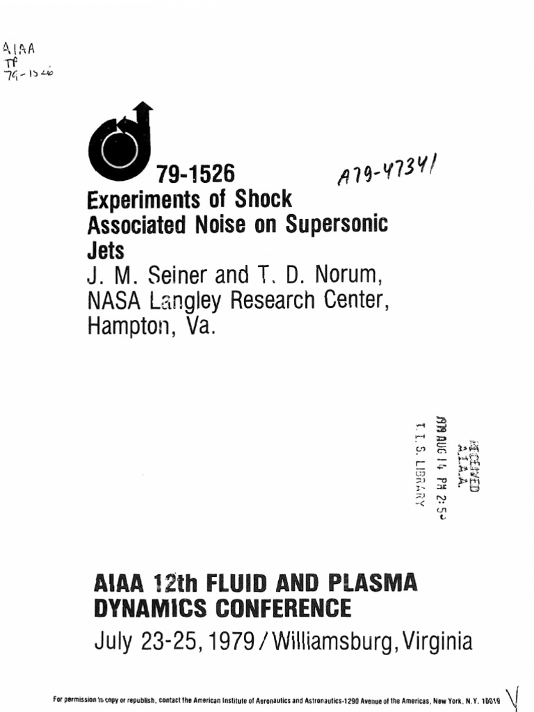 Supersonic Nozzle Shock Noise Study | PDF | Mach Number | Nozzle