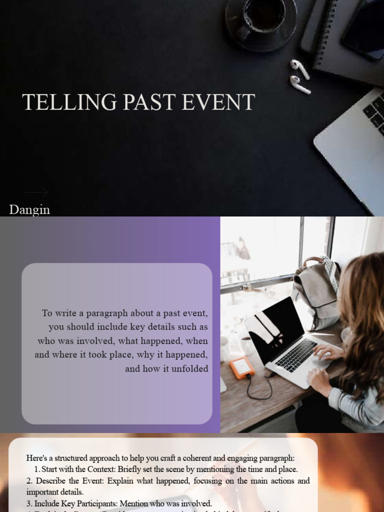 Writing About Past Events Guide | PDF | Verb | Subject (Grammar)