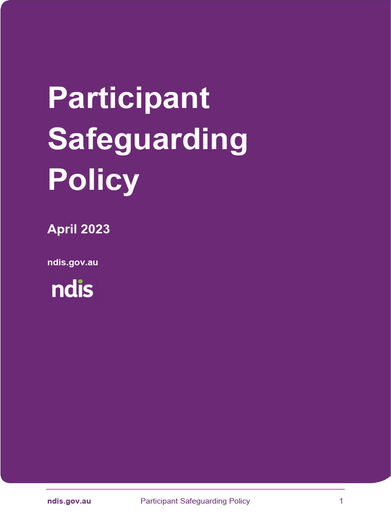 NDIS Participant Safeguarding Policy 2023 | PDF | Risk | Violence