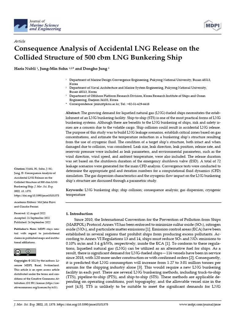 LNG Accidental Release | PDF | Applied And Interdisciplinary Physics ...