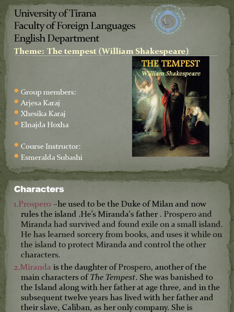 William The Tempest | PDF | The Tempest