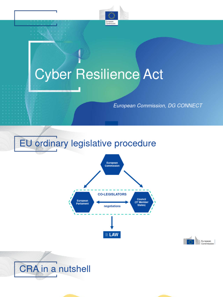 Cyber Resilience Act: European Commission, DG CONNECT | PDF | Computer Security | Security