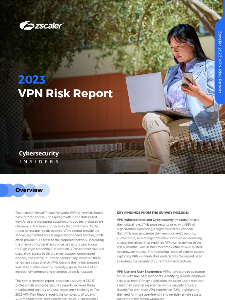 2023 VPN Risk Report Zscaler - Final | PDF | Security | Computer Security