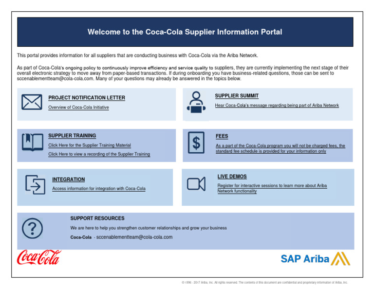 SAP Ariba Services SCC Supplier Information Portal Upload | PDF ...