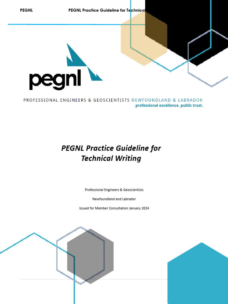 PEGNL Pactice Guideline For Technical Writing Member Consultation | PDF ...