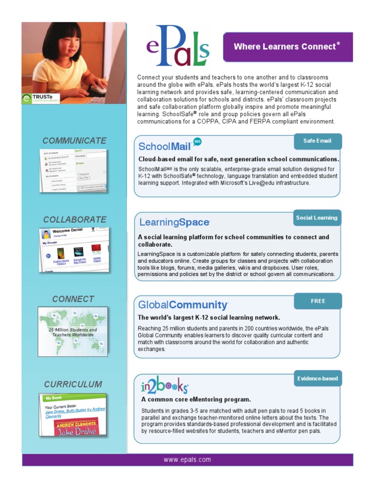 Use Epals With ESL Classes | PDF | Collaboration | Curriculum