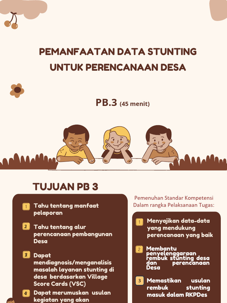 PB3 PEMANFAATAN DATA STUNTING UNTUK PERENCANAAN DESA Rev EN | PDF