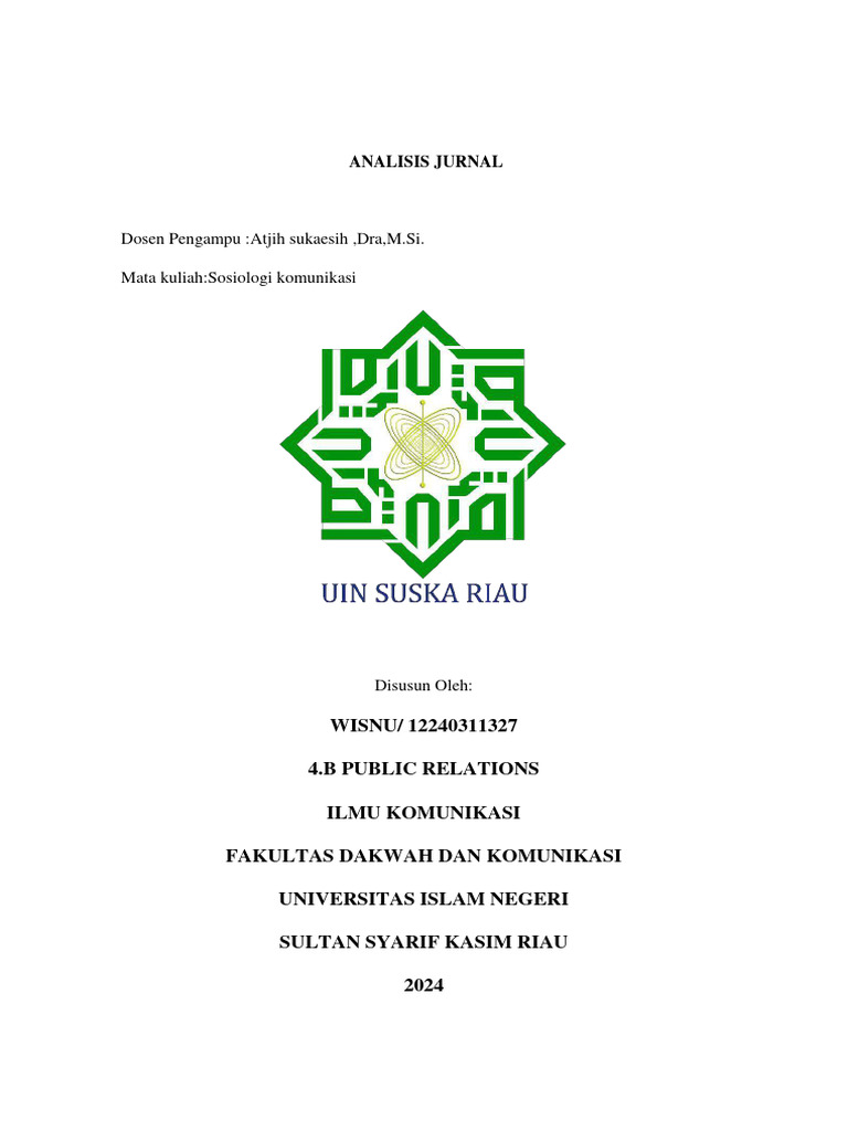 UAS SOSKOM - WISNU - Copy - Compressed | PDF | Ilmu Sosial | Sejarah