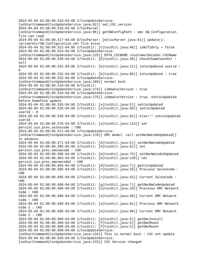 Home Fota Update Log | PDF | Software | Computer Engineering