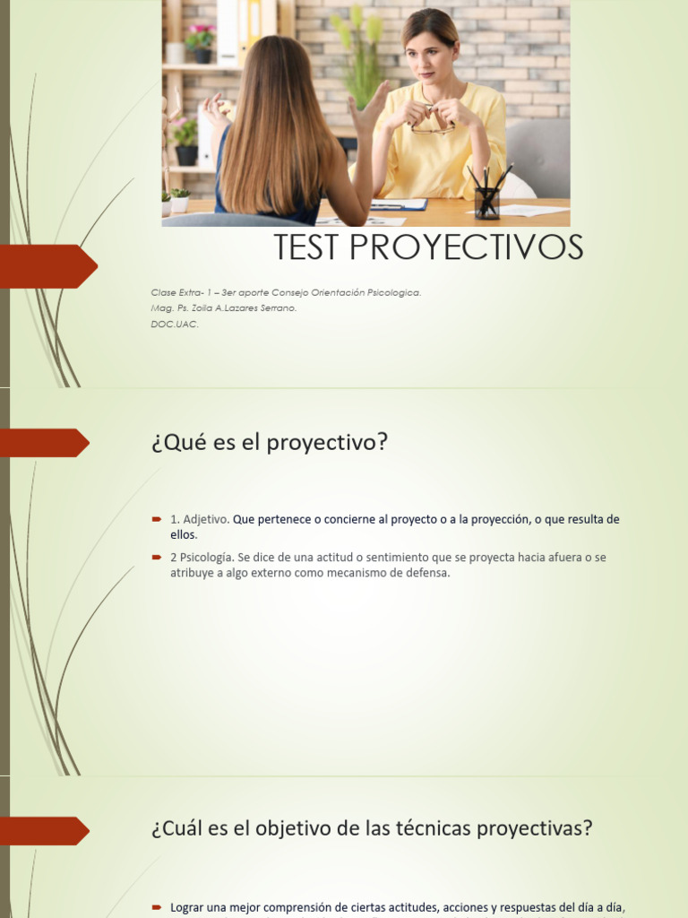 TEST PROYECTIVOS-COPs. | PDF | Sicología | Dibujo