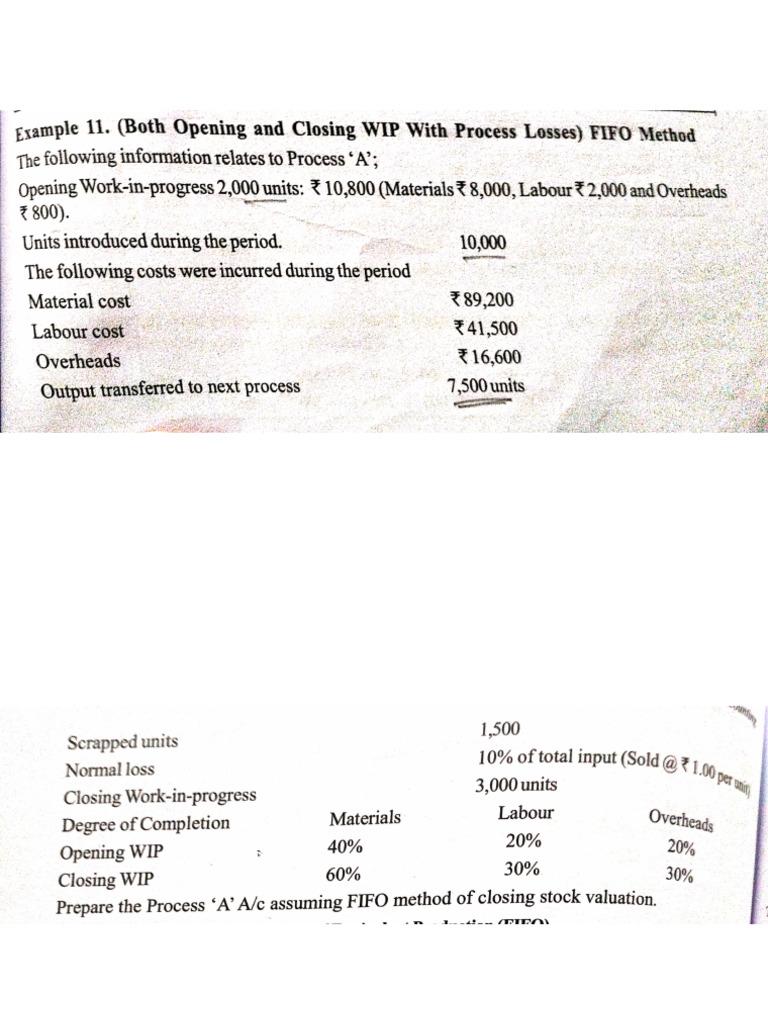 Wip Process Fifo | PDF
