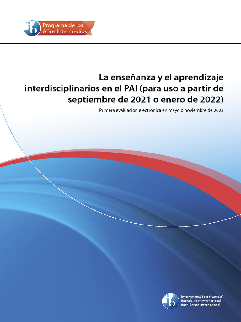 Guia Interdisciplinaria | PDF | Plan de estudios | Aprendizaje