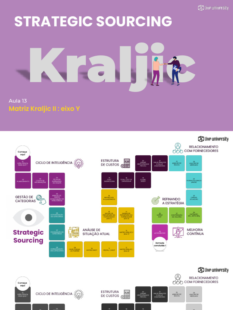 Matriz Kraljic em Compras Estratégicas | PDF | Avaliação de risco ...