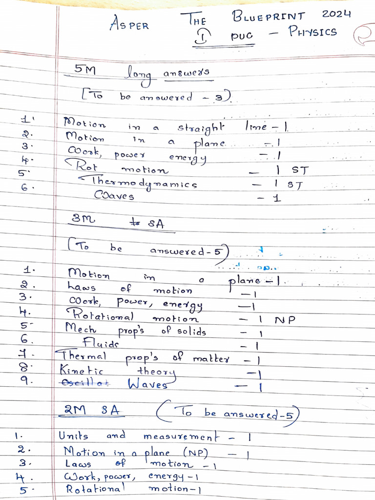 Physics Passing Package - 1st PUC | PDF | Mechanical Engineering | Theory Of Relativity