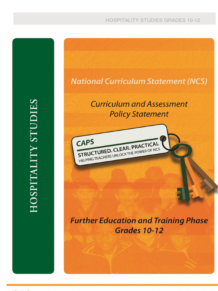 Grade 10 Hospitality Studies Assessment Guide | PDF | Educational ...