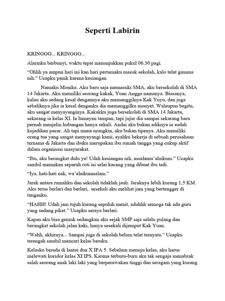 Seperti Labirin | PDF | Puisi