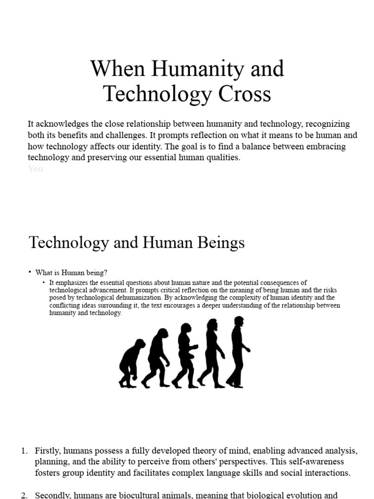 When Humanity and Technology Cross | Download Free PDF | Human ...