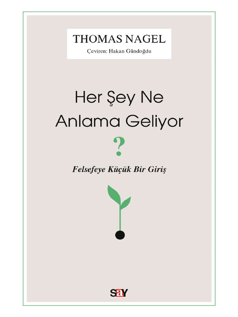 Her Sey Ne Anlama Geliyor Yazar Thomas N | PDF