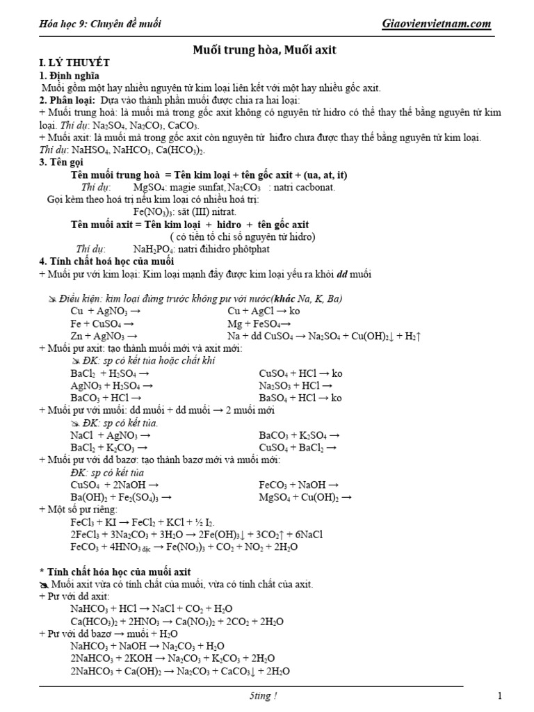 Ly Thuyet Va Bai Tap Ve Muoi 1 | PDF