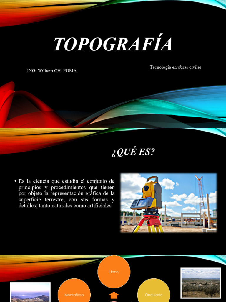 Topografia Sesion | PDF | Topografía | Tecnología geográfica