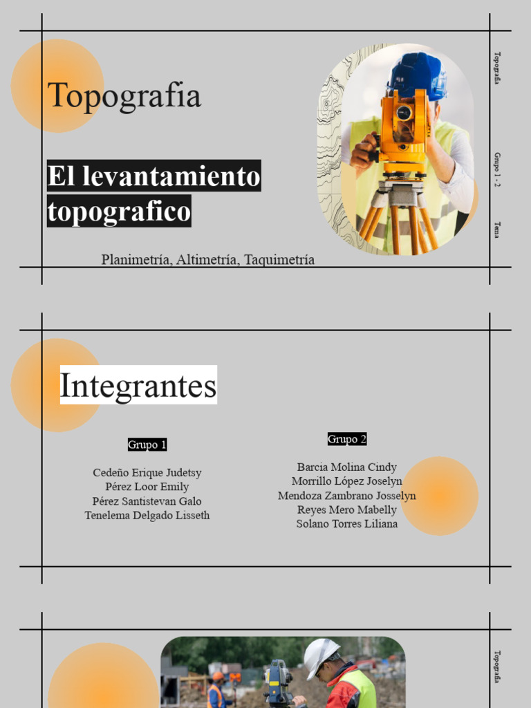 LEVANTAMIENTO TOPOGRAFICO | PDF | Topografía | Altímetro
