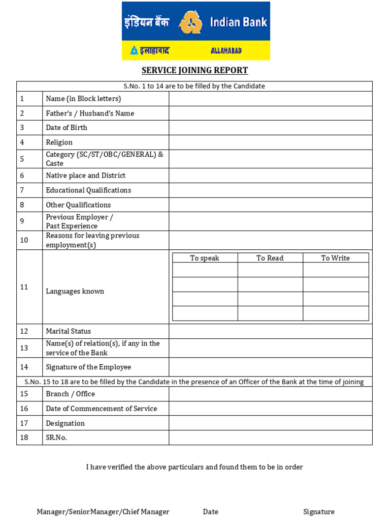 Forms-Service-Joining-Report-Service-Sheet-Declaration-of-Fidelity-and ...