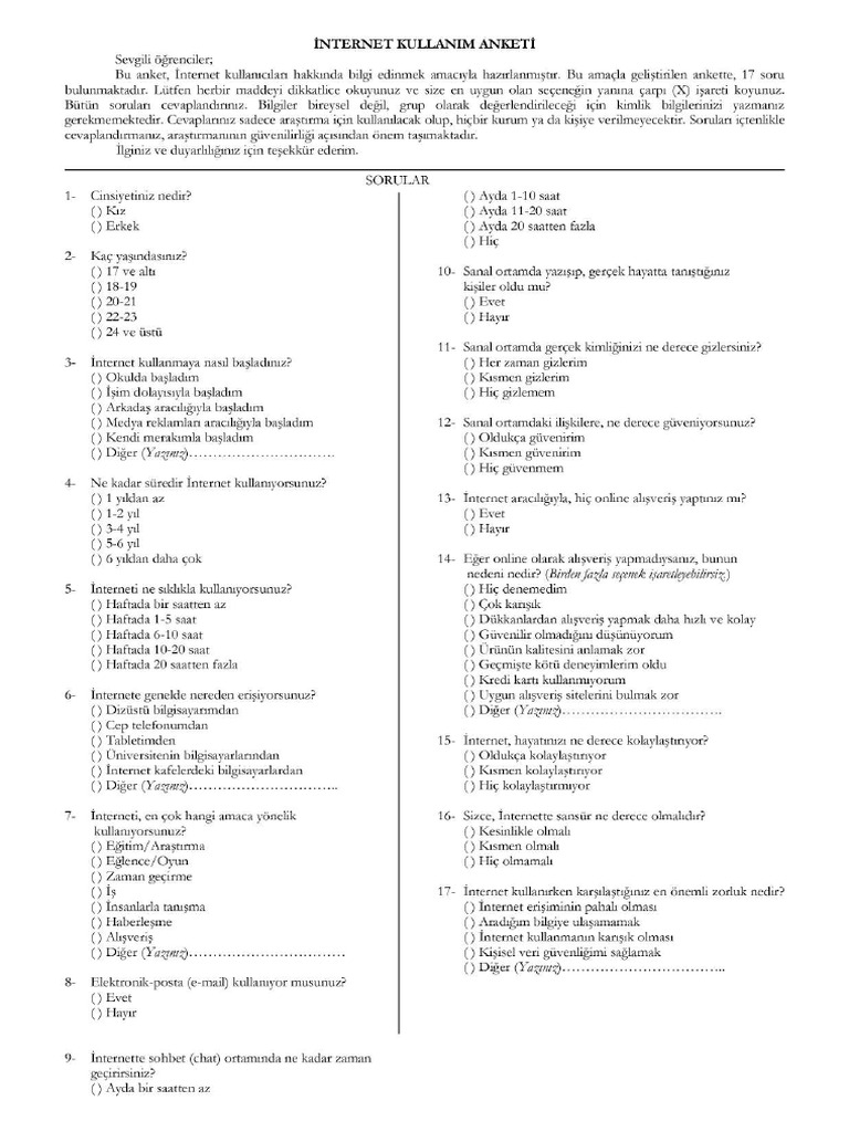 Anket_Örneği | PDF