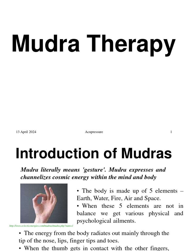Mudra Therapy PDF | PDF | Hand