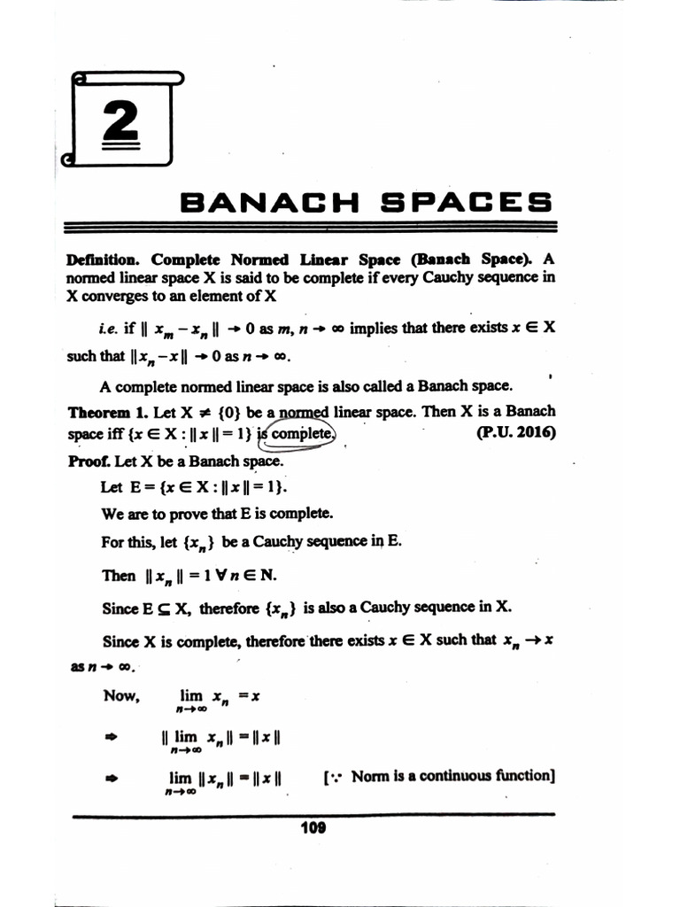 Banach Space | PDF