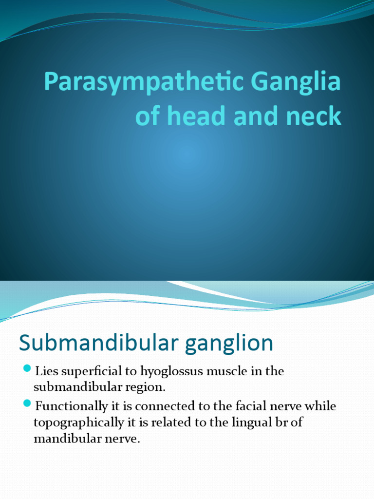 Ganglia of Head&Neck (ANATOMY) | PDF | Autonomic Nervous System ...